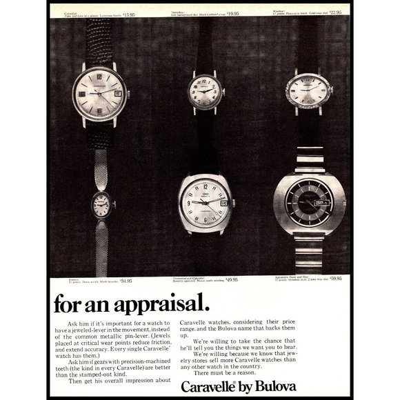 Bulova | Art | 97 Bulova Caravelle Watch 2 Page Sea Hunter Day And Date ...